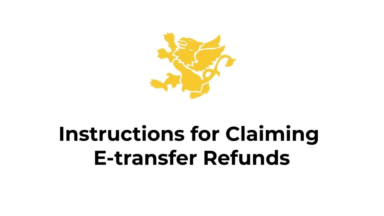 Instructions for Claiming E-transfer Refunds - YouTube