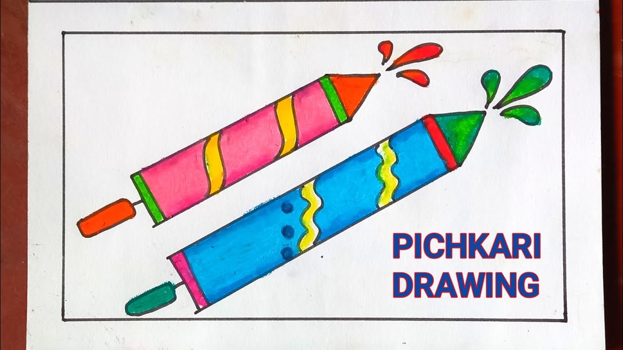 pichkari drawing - YouTube