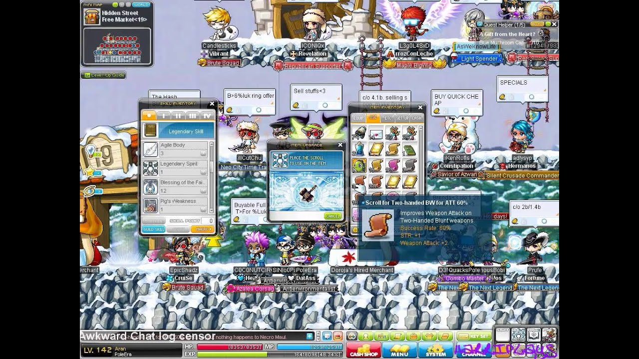 MapleStory - [Scrolling Season] Scrolling Necro Weapons and More ...