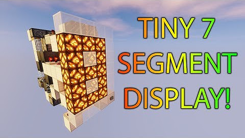 7 Segment Display | Minecraft 1.20 Redstone Tutorial - YouTube