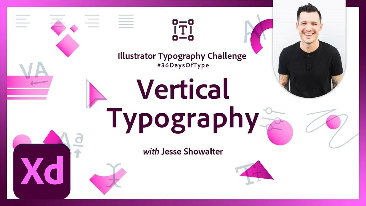 Vertical Typography | Xd Typography Challenge | Adobe Creative Cloud ...