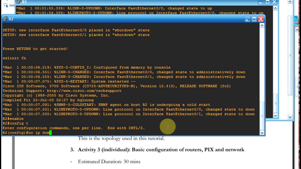 Tutorial for PIX firewall - YouTube