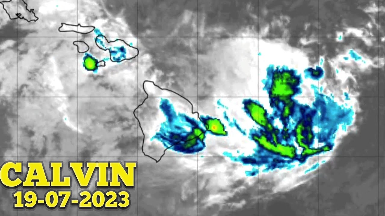 Tropical Storm Calvin impacting Hawaii Island Now - YouTube