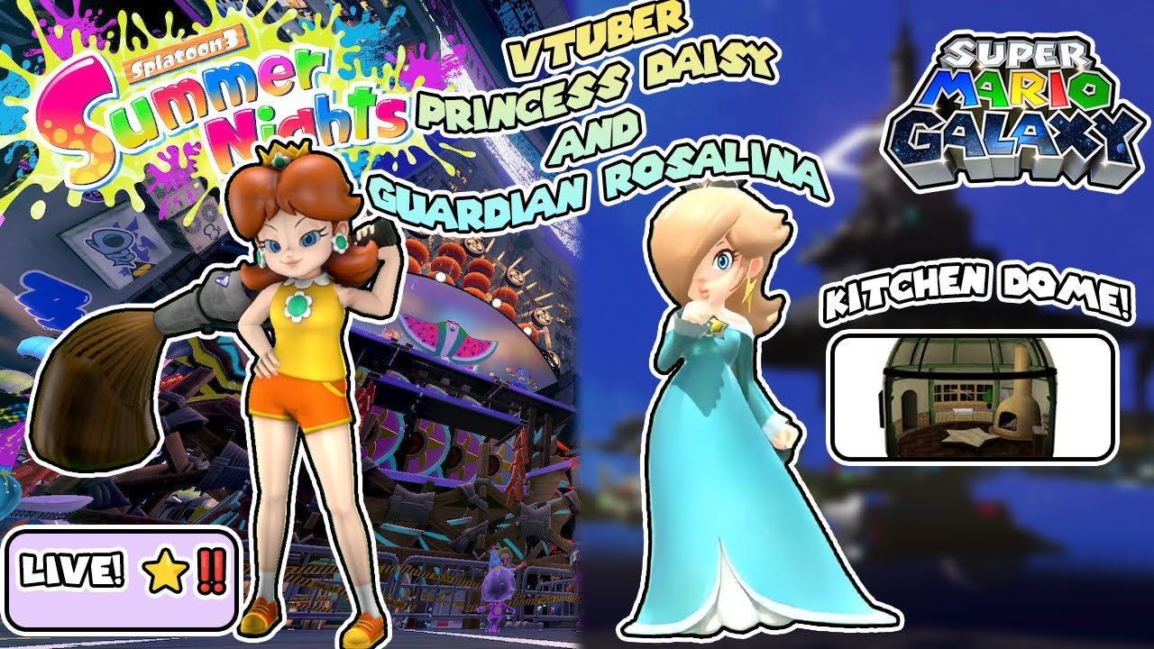 🖌️ VTuber Princess Daisy & Guardian Rosalina - Summer Splatfest 2025 ...