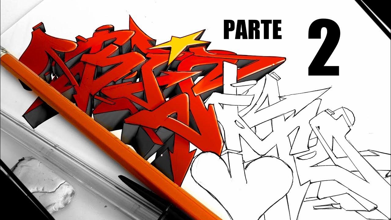 Como dibujar WILDSTYLE GRAFFITI tutorial for beginners - PART 2 #graffiti - YouTube