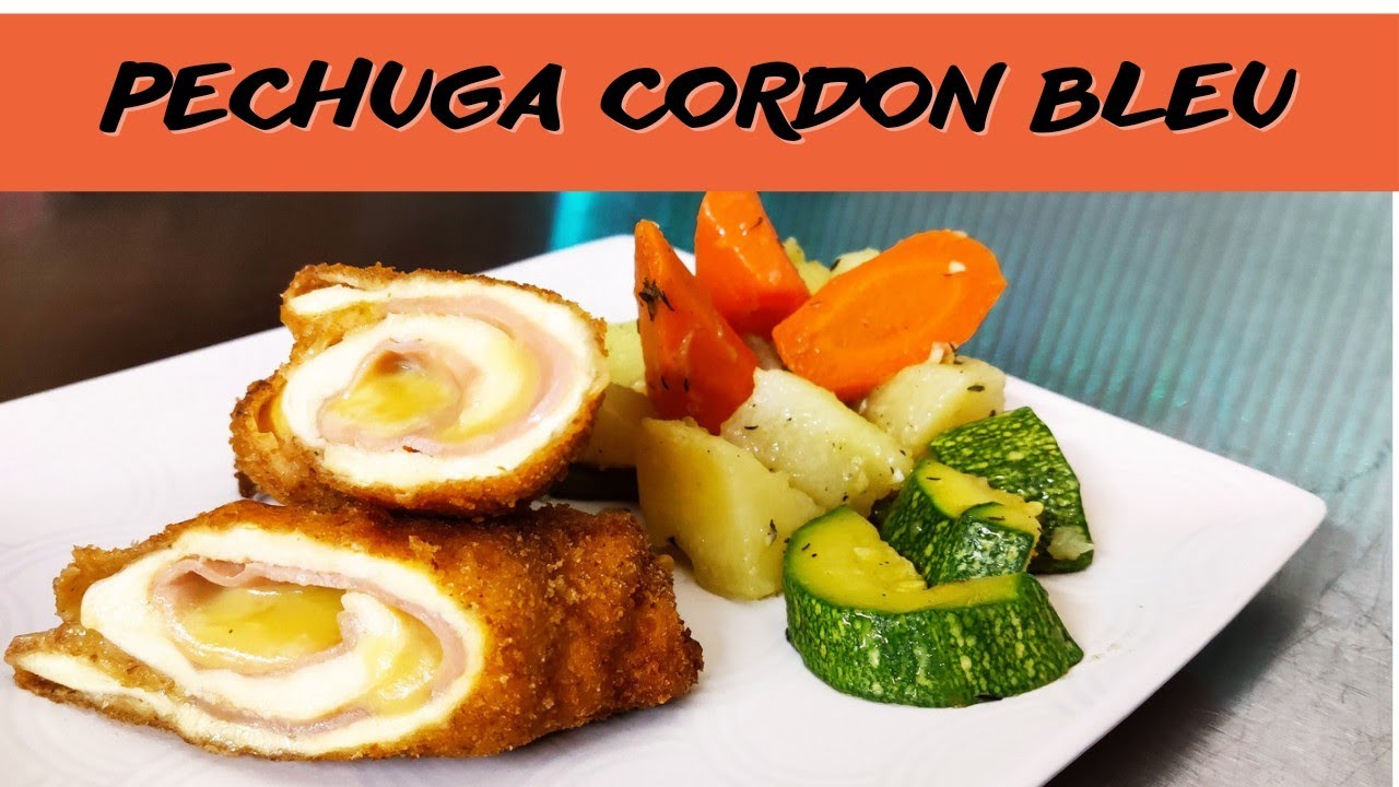Como hacer PECHUGA A LA CORDON BLEU/ PECHUGA RELLENA. super facil ...