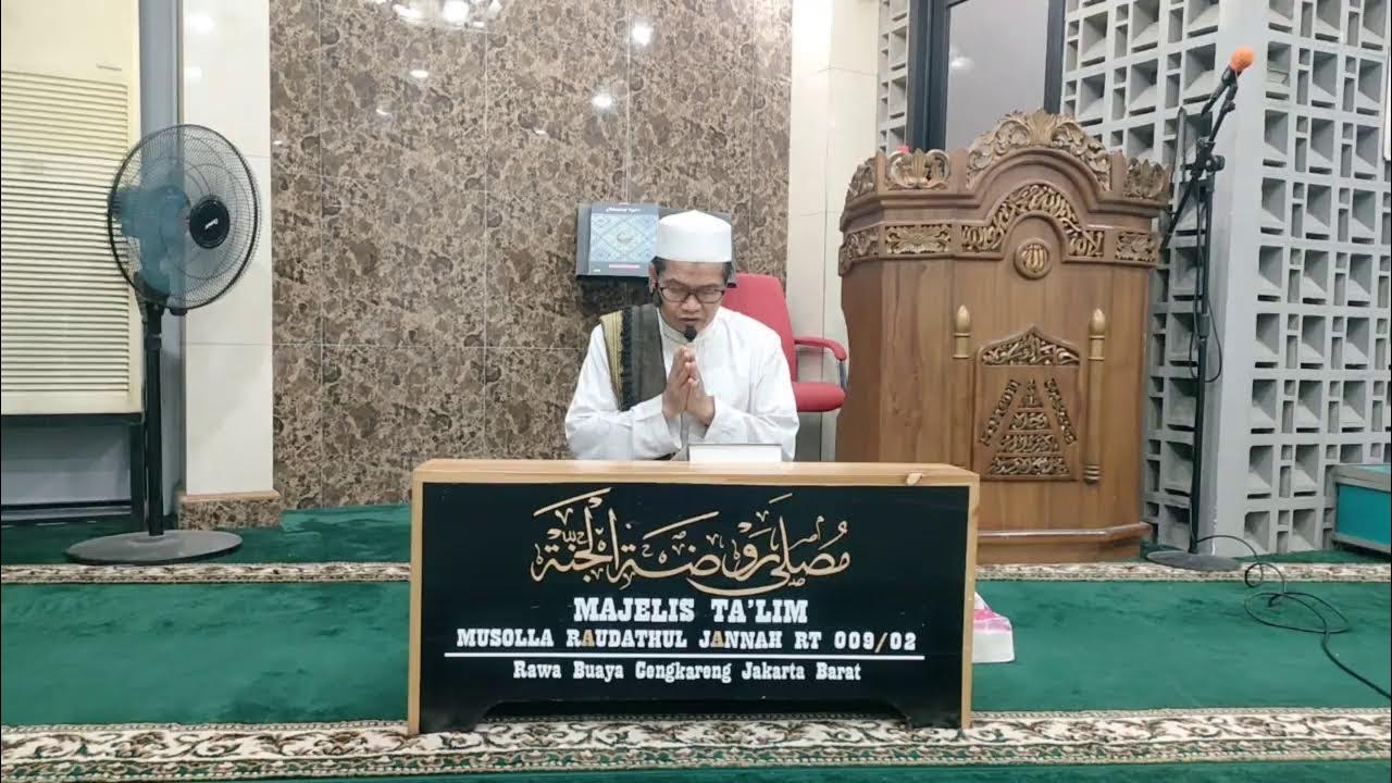 Ta'lim Rutin Jumat Malam Sabtu KH. Dr. AHMAD FUDHAILI. MA. Kitab Adabul Mufrad - YouTube
