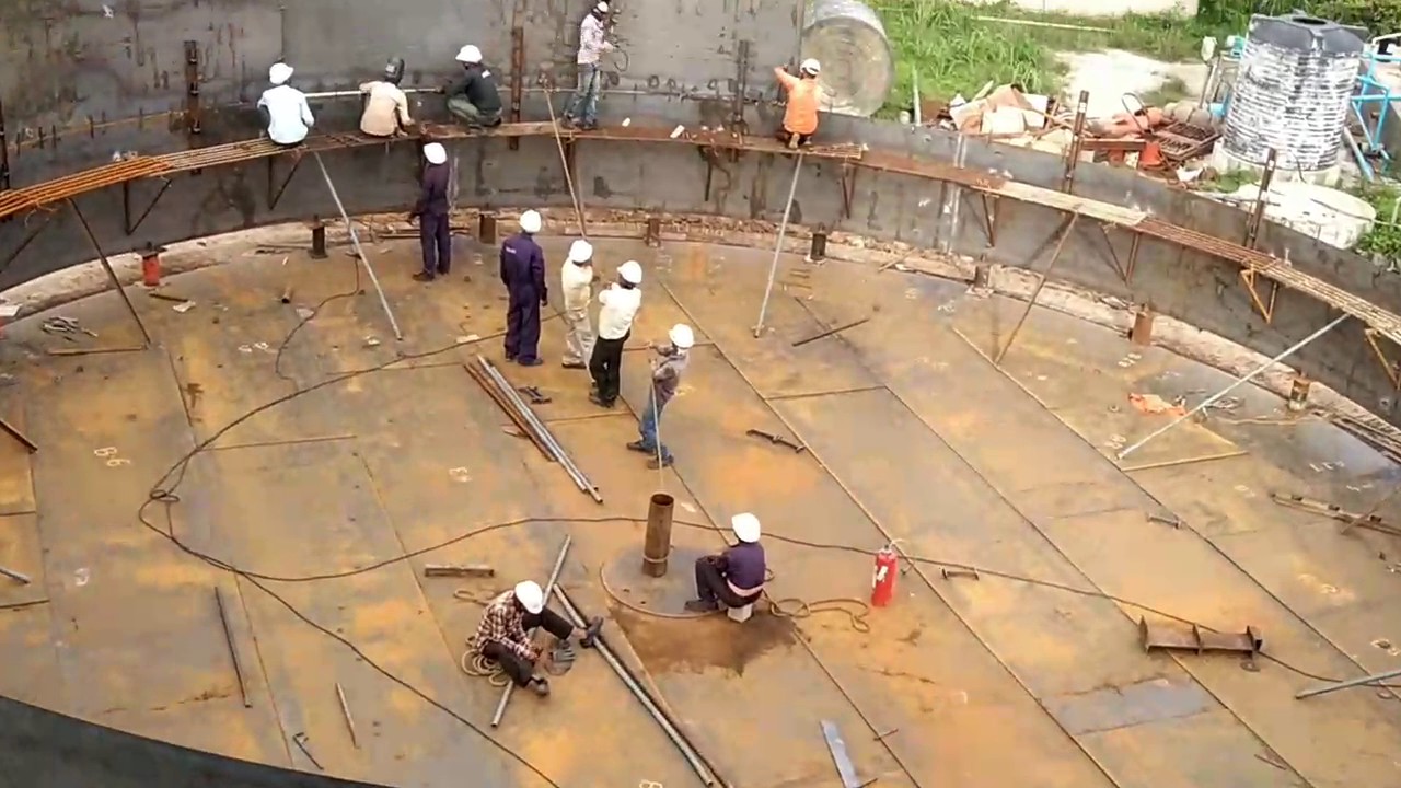 Tank shell Erection - YouTube