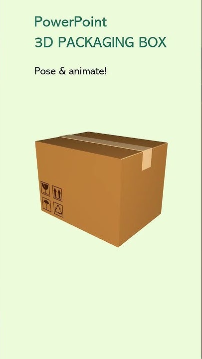 Easy PowerPoint Illustration: 3D Shipping Box - #shorts - YouTube
