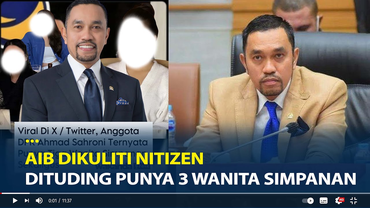 Viral Ahmad Sahroni Dituding Punya 3 Wanita Simpanan, Aib Ahmad Sahroni ...