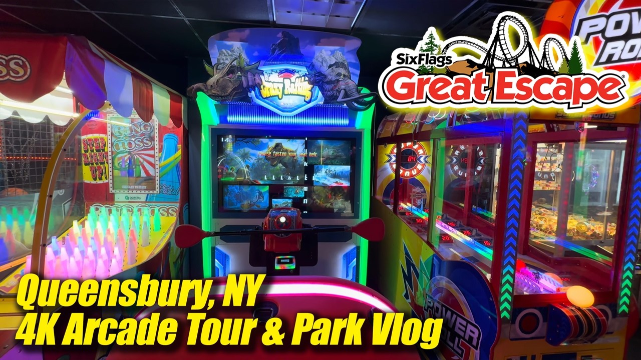 MORE SPOOKY SZN!! Six Flags Great Escape (Queensbury NY), 4K arcade ...