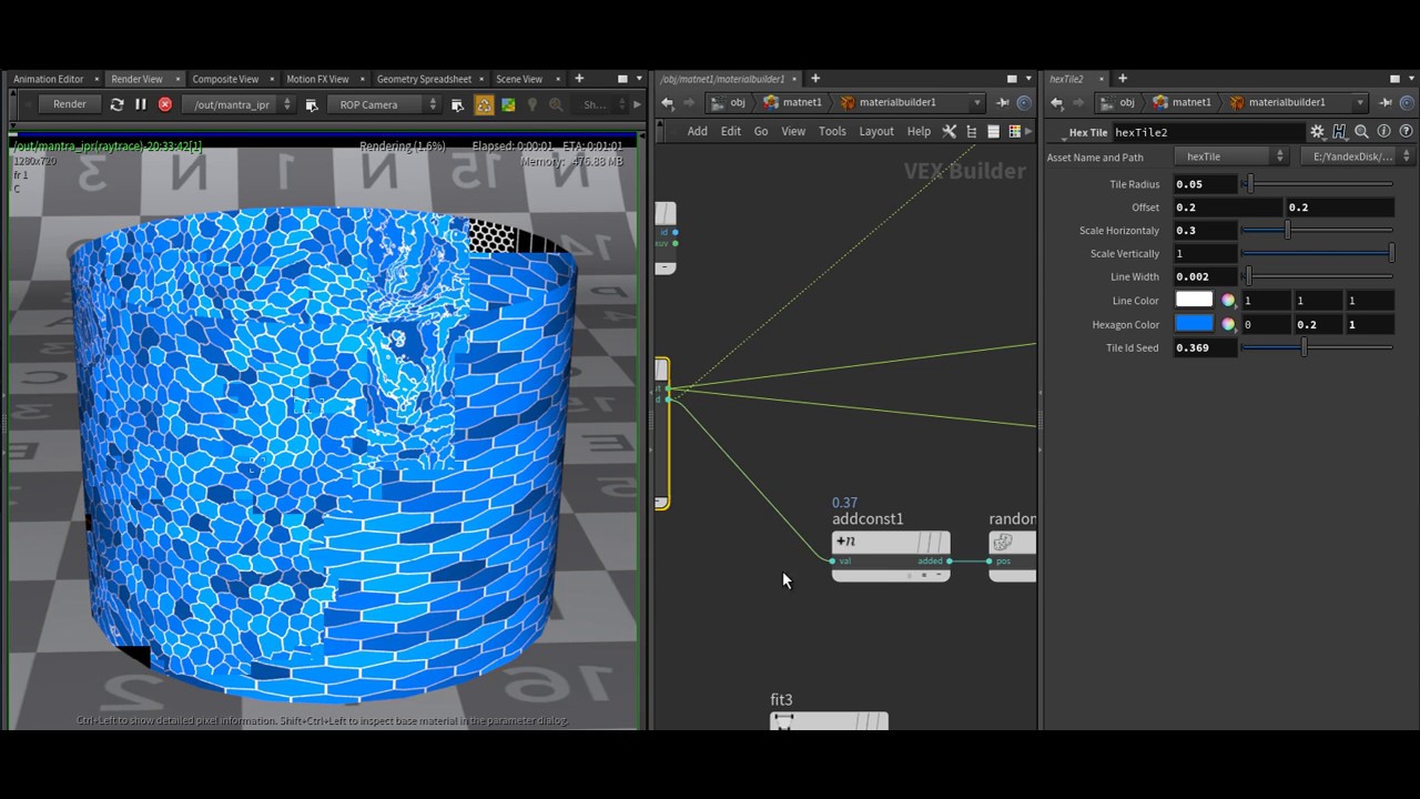 Hexagon Tile VEX operator - YouTube