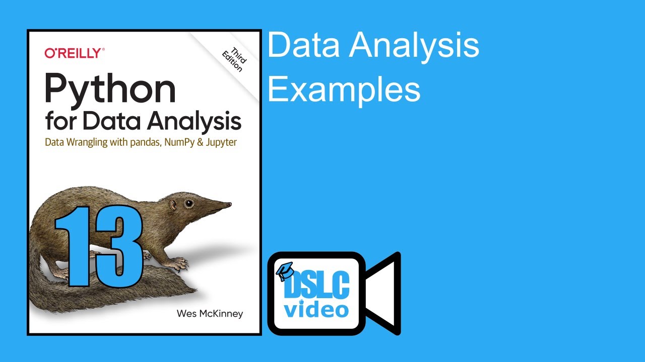 Python for Data Analysis: Data Analysis Examples (py4da01 13) - YouTube