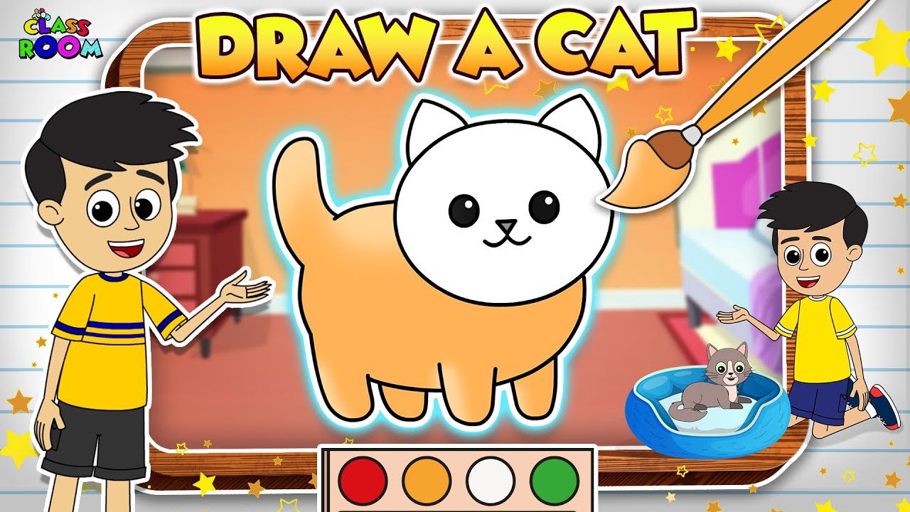 HOW TO MAKE A CAT | Cute Little Cat | Meow Meow | PunToon Classroom ...