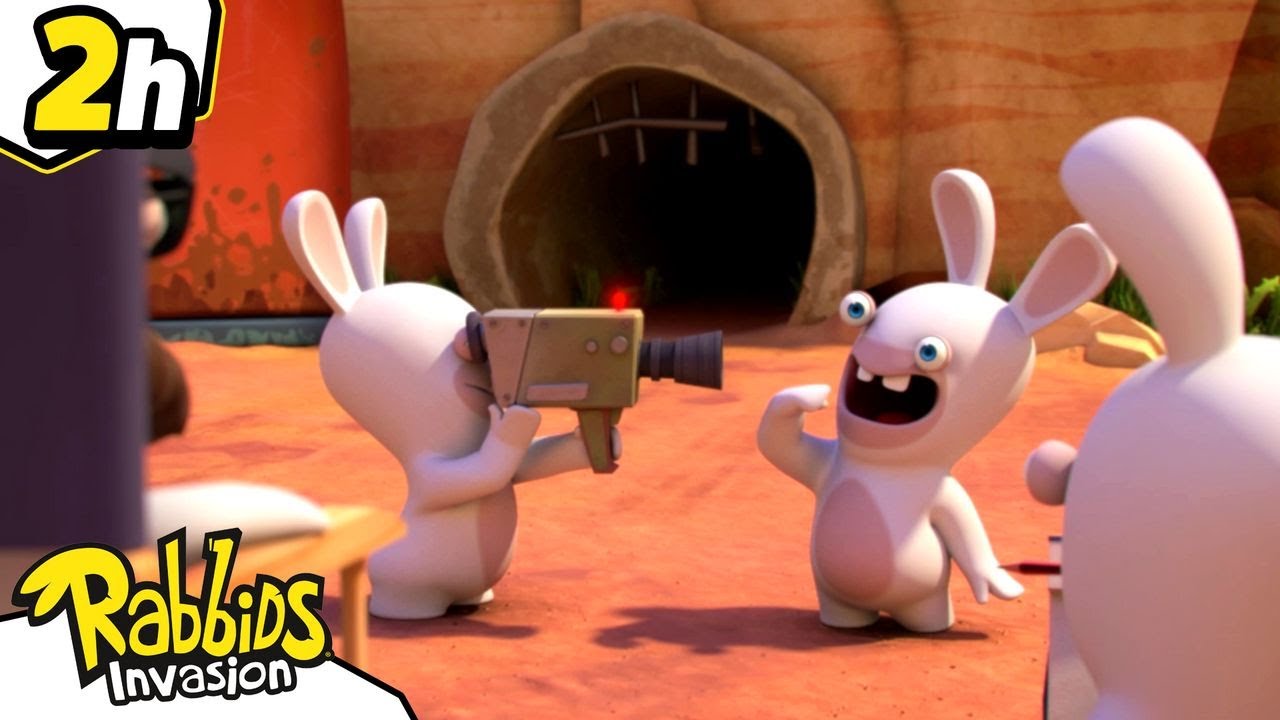 ¡Silencio, está rodando!| Rabbids La Invasión| Nueva compilación 2H ...