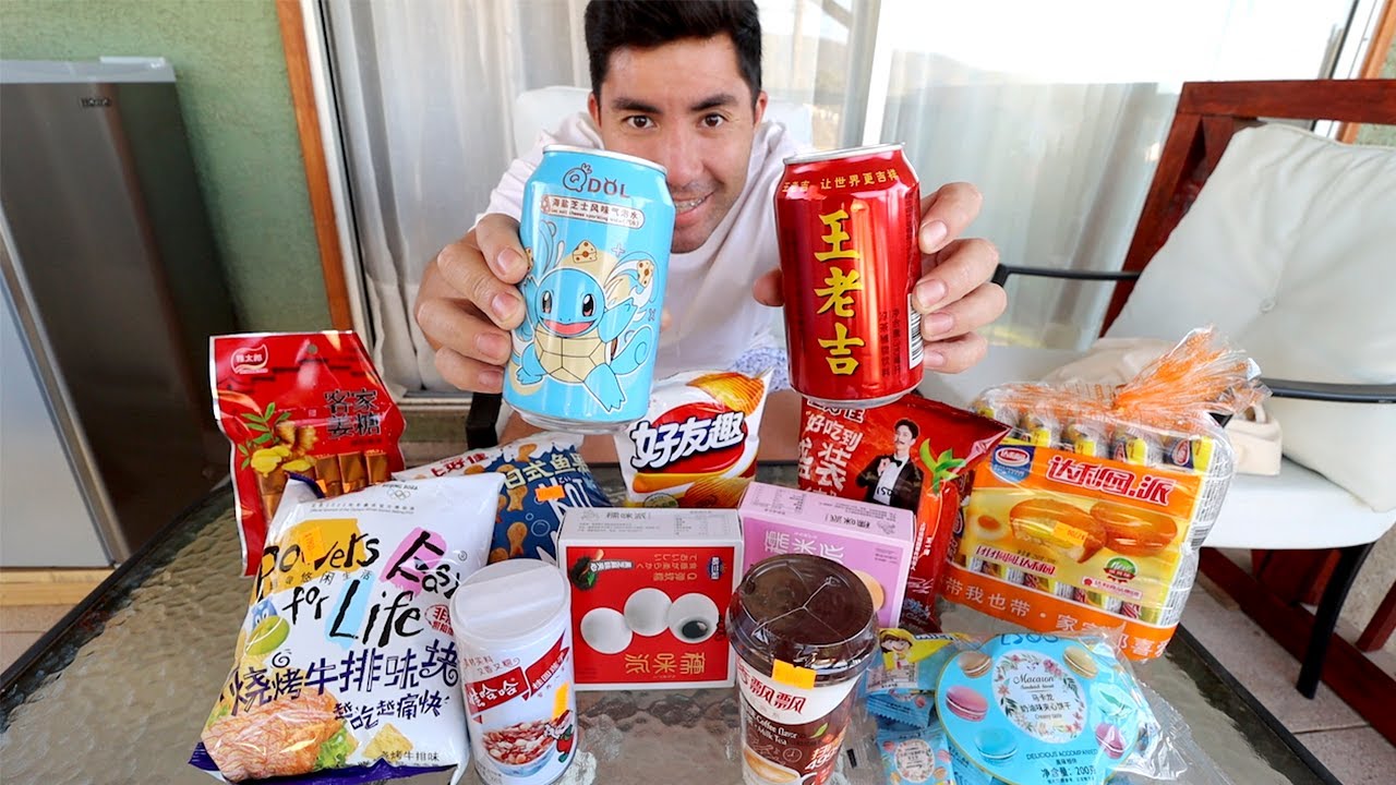 PROBANDO DULCES y SNACK de locales CHINOS. - YouTube