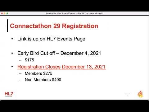 11.2.21 HL7 FHIR Connectathon 29 Track Lead Kick Off - YouTube