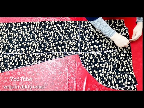 Nähen in 10 Minuten / SEHR EINFACHES KLEID SCHNEIDEN UND NÄHEN @Zeliş's Nähstube