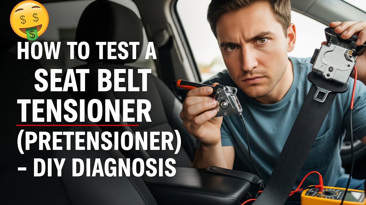 How to Test a Seat Belt Tensioner (Pretensioner) - DIY Diagnosis - YouTube