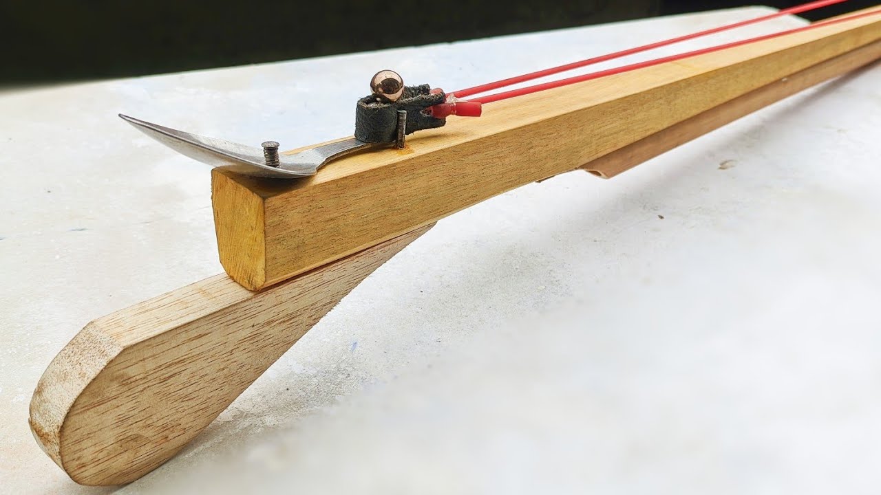 DIY Slingshot _ How to Make a good wooden Slingshot - YouTube