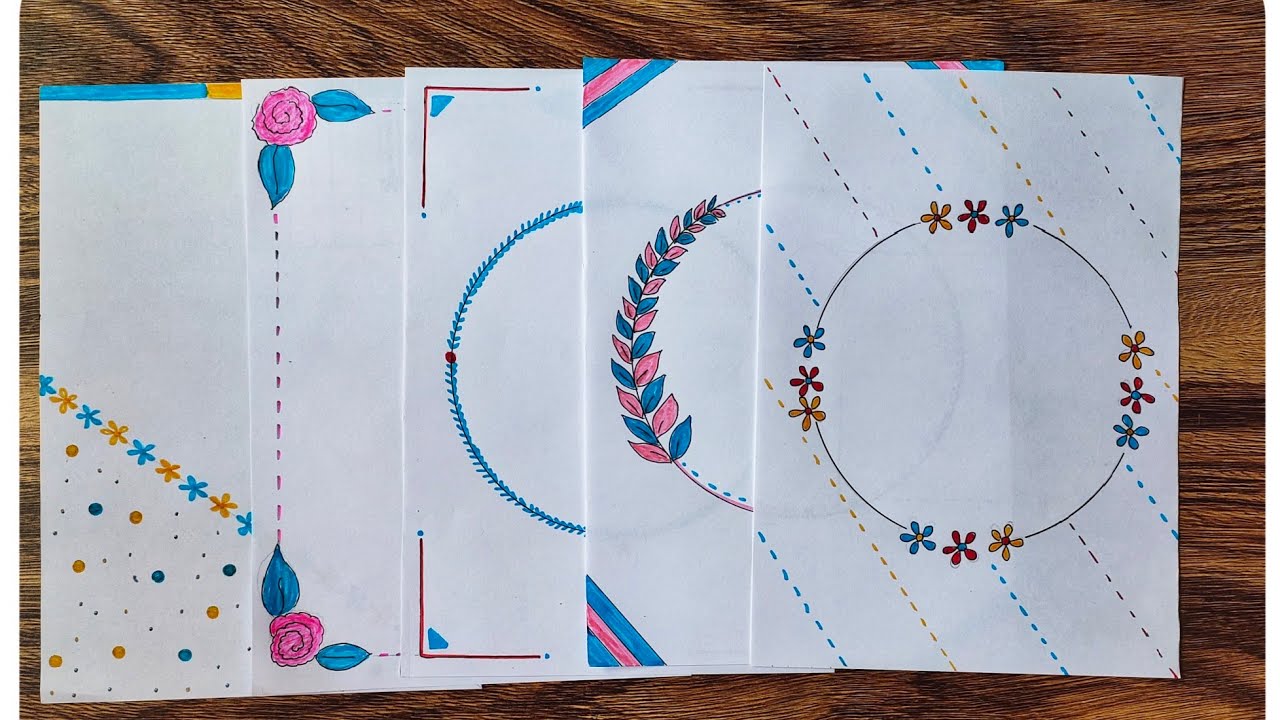 Border Designs/Simple and Easy Border Designs for Project/Project Work ...