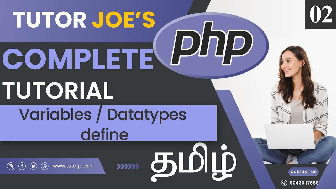 Mixing Variables Datatypes Define Php Complete Tutorial In Tamil Part 2 Tutor Joes