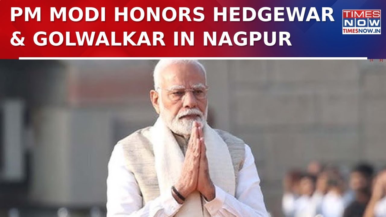 PM Modi Hails RSS's Hedgewar & Golwalkar In Nagpur, Signs Visitor's ...