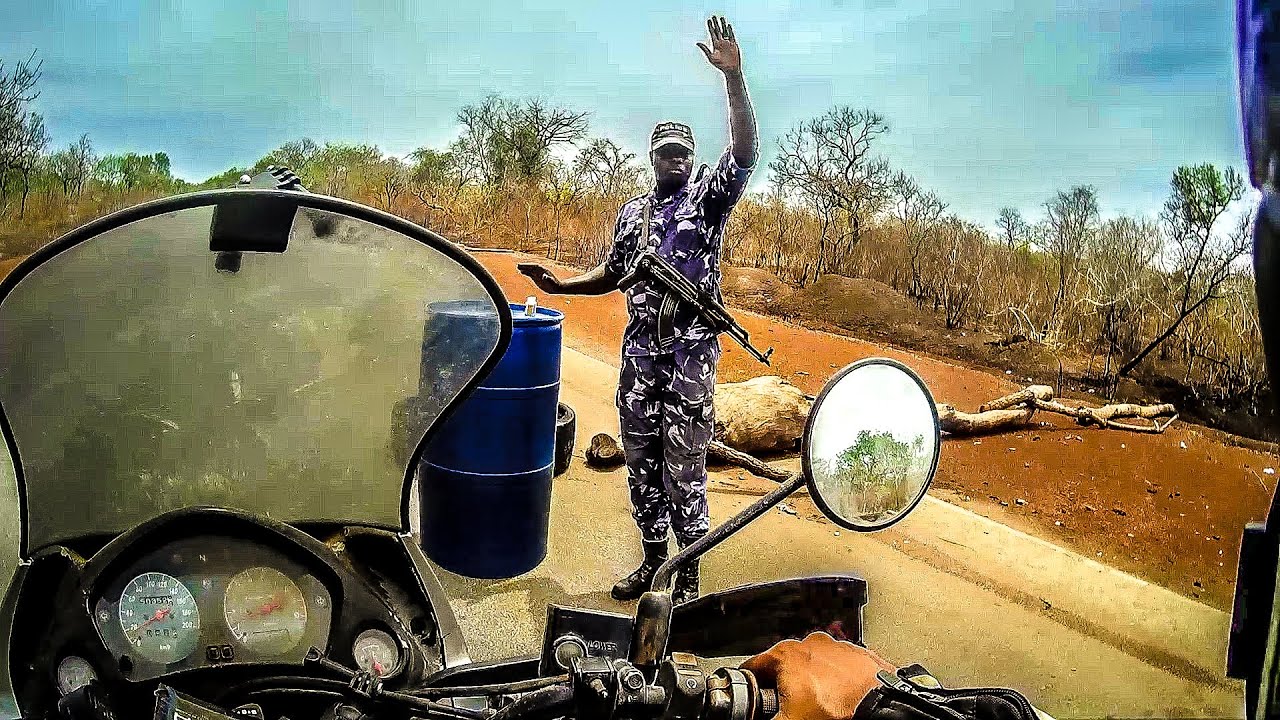 HOW TO PASS THROUGH A MILITARY CONTROL | Motorcycle World Tour | Africa ...