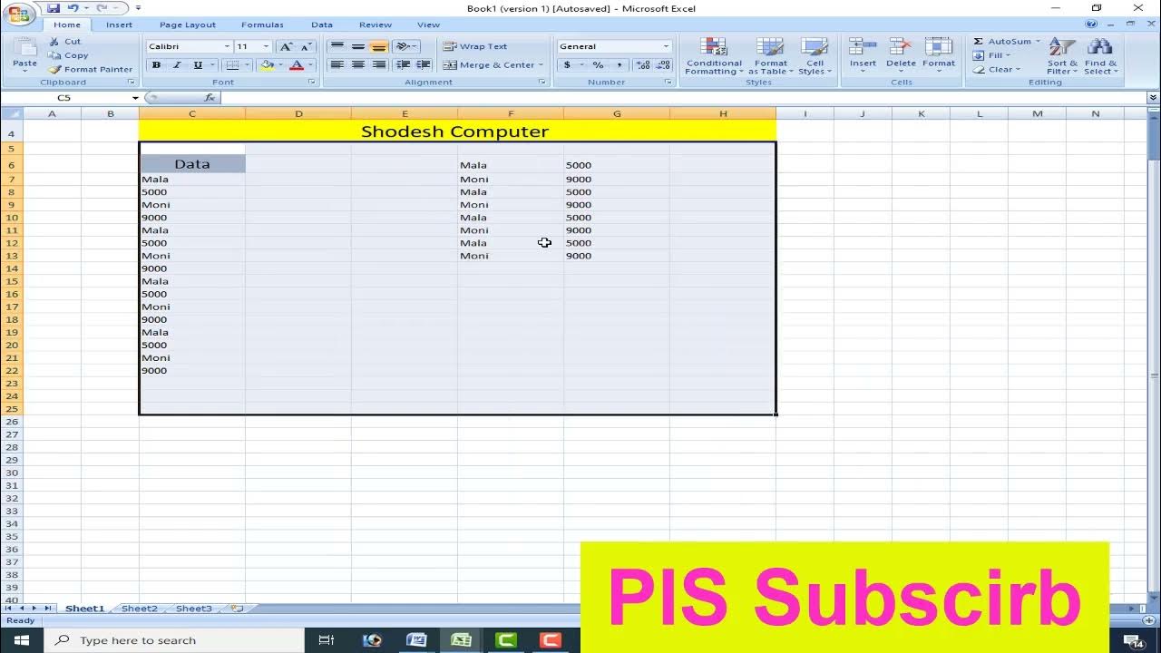 How to Change Row Height and Column Width in Excel in Bangla Tutorial - YouTube