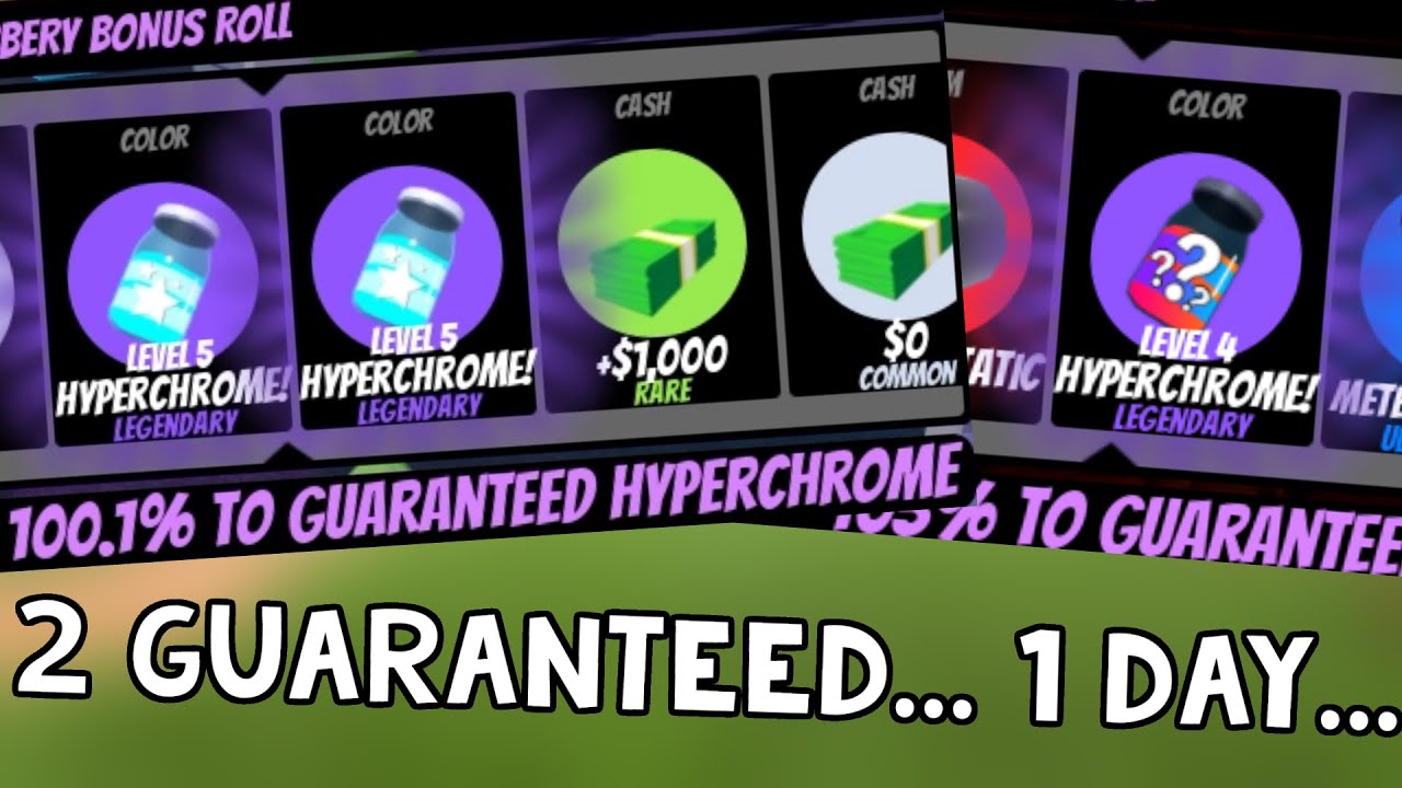WHEN YOU GET TWO GUARANTEED HYPERCHROMES IN ROW IN ROBLOX JAILBREAK ...