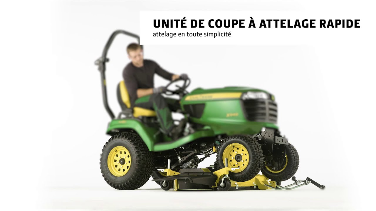 Tracteur Tondeuse Diesel X949 de John Deere - YouTube