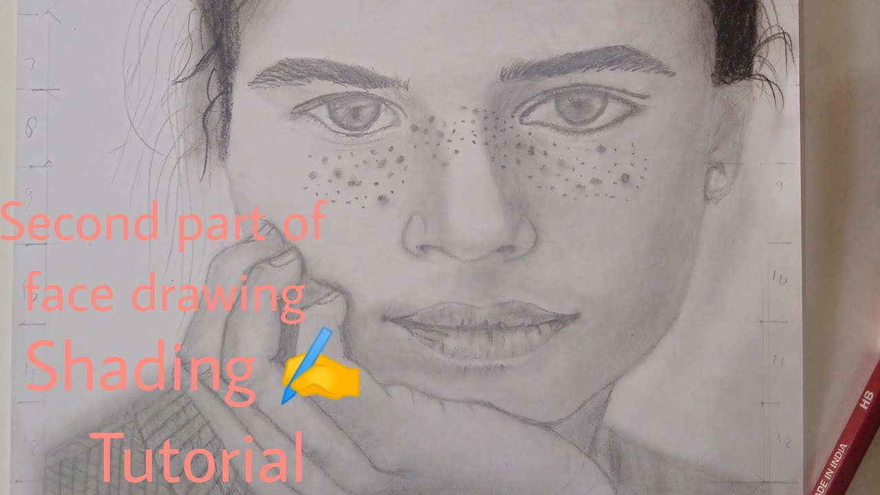 How to draw face part- 2|shading tutorial|artworkbykunal - YouTube