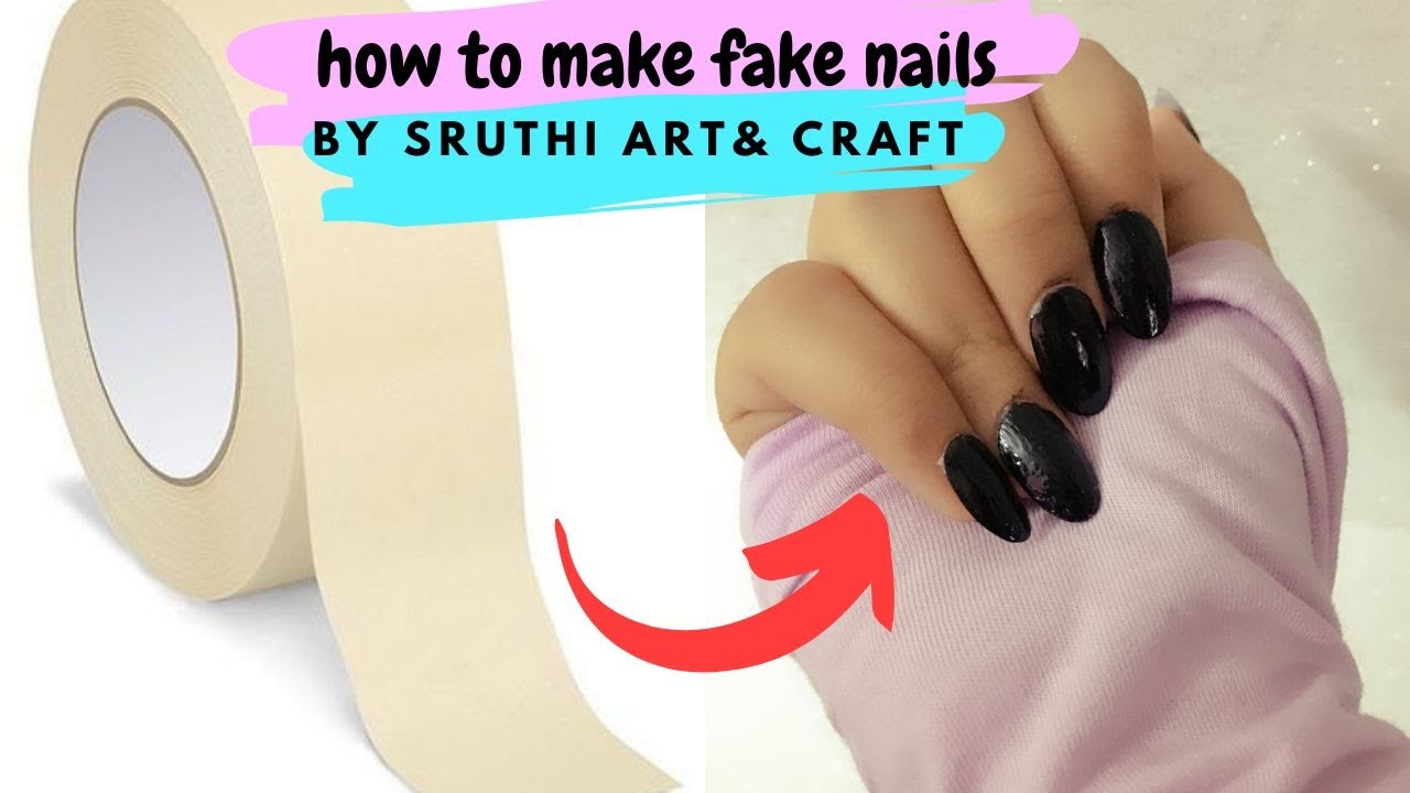 How to make fake nails | DIY fake nails | easy nails at home | - YouTube