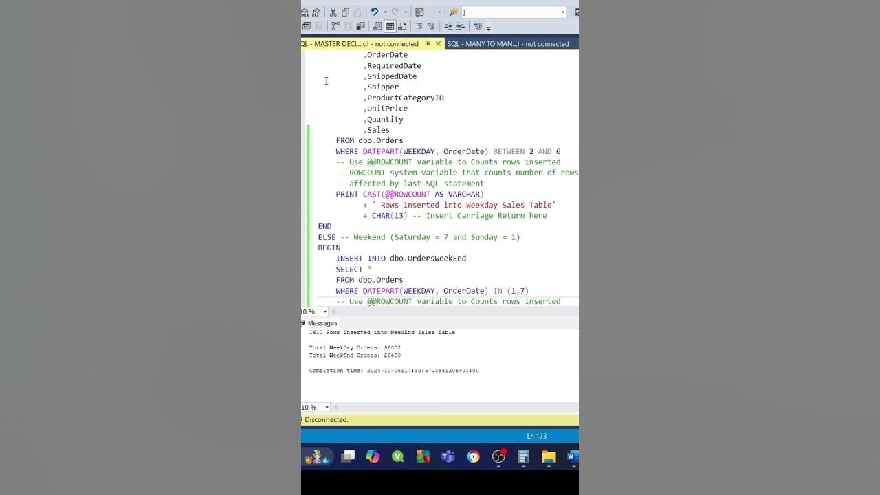 SQL Declaring & using Variables Part 4 within IF...BEGIN...END Block # ... SQL Declaring & using Variables Part 4 within IF...BEGIN...END Block # ...