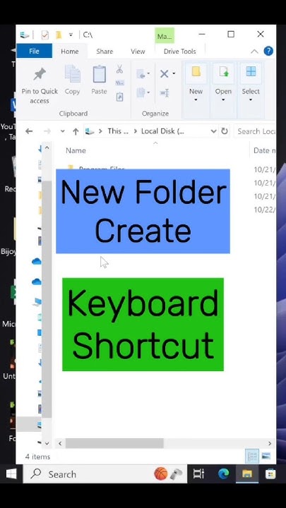 Laptop New Folder Shortcut Key | PC New Folder Shortcut Key # ...