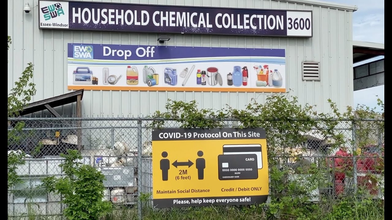 Windsor public drop off depot reopens with new COVID-19 protocols - YouTube