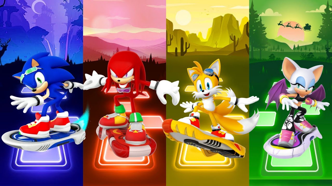Sonic VS Knuckles VS Tails VS Rouge | Riders | Tileshop | GamerJMP ...