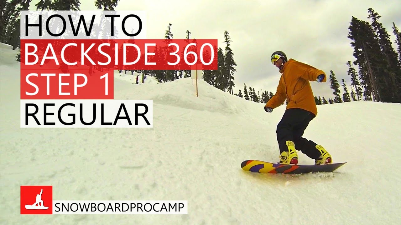 How to Backside 360 Part 1 - Snowboarding Tricks Regular - YouTube