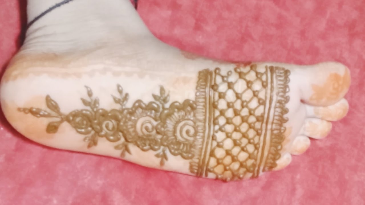 Trendy bridal foot sole mehndi designs || fashion and craft, Letest ...