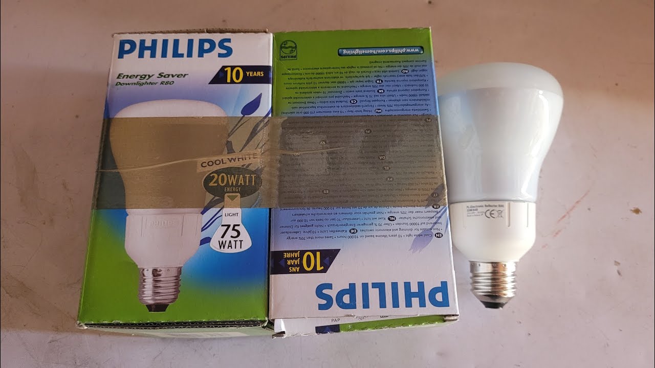 Lampes fluocompactes PHILIPS PL*Electronic Reflector R80 20W 840 Cool ...