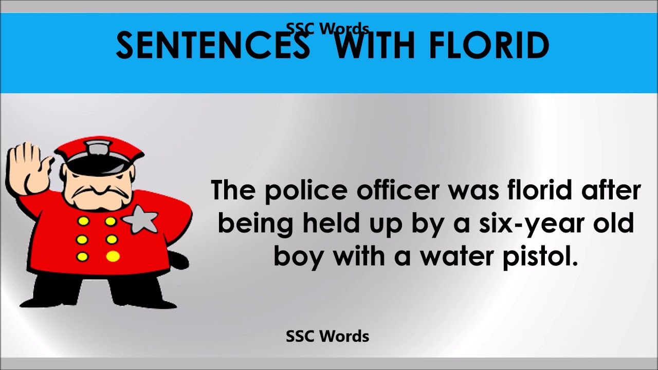 Florid - Improve English - Meaning and 5 sentences - GRE / CAT / GMAT ...