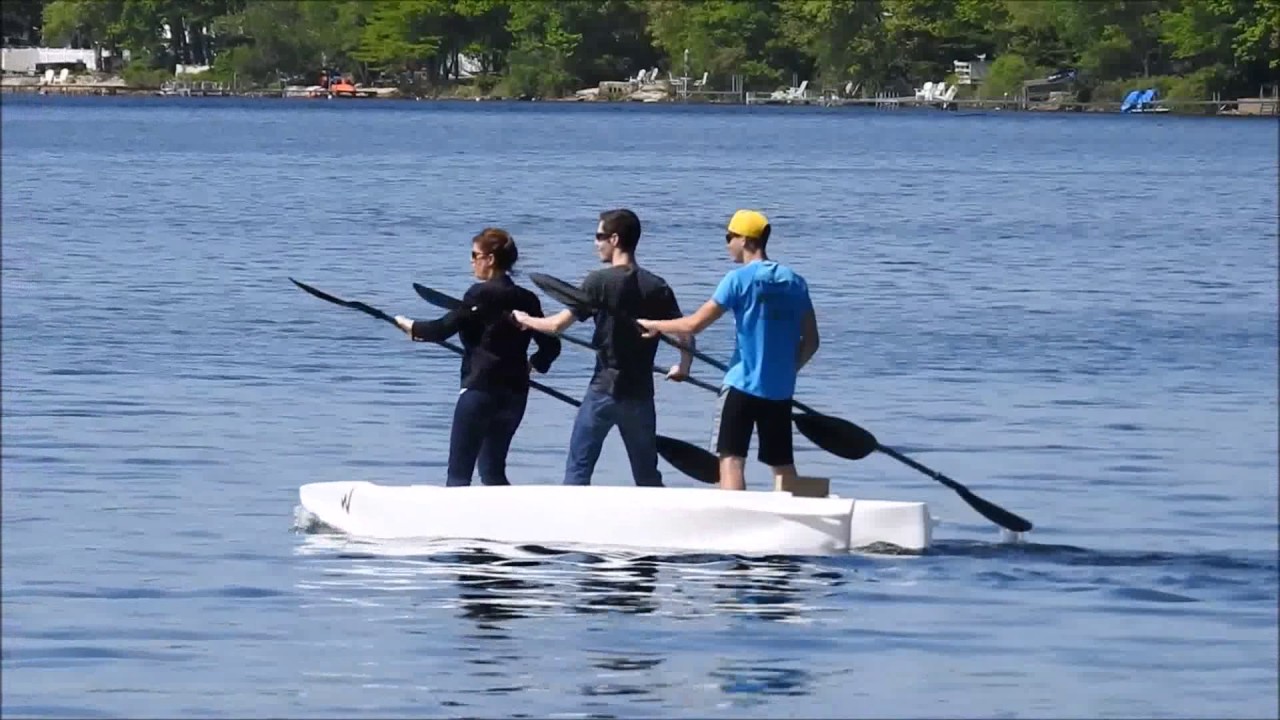 The World's Most Stable Kayak By Far: Wavewalk's S4 With 3 Kayakers ...