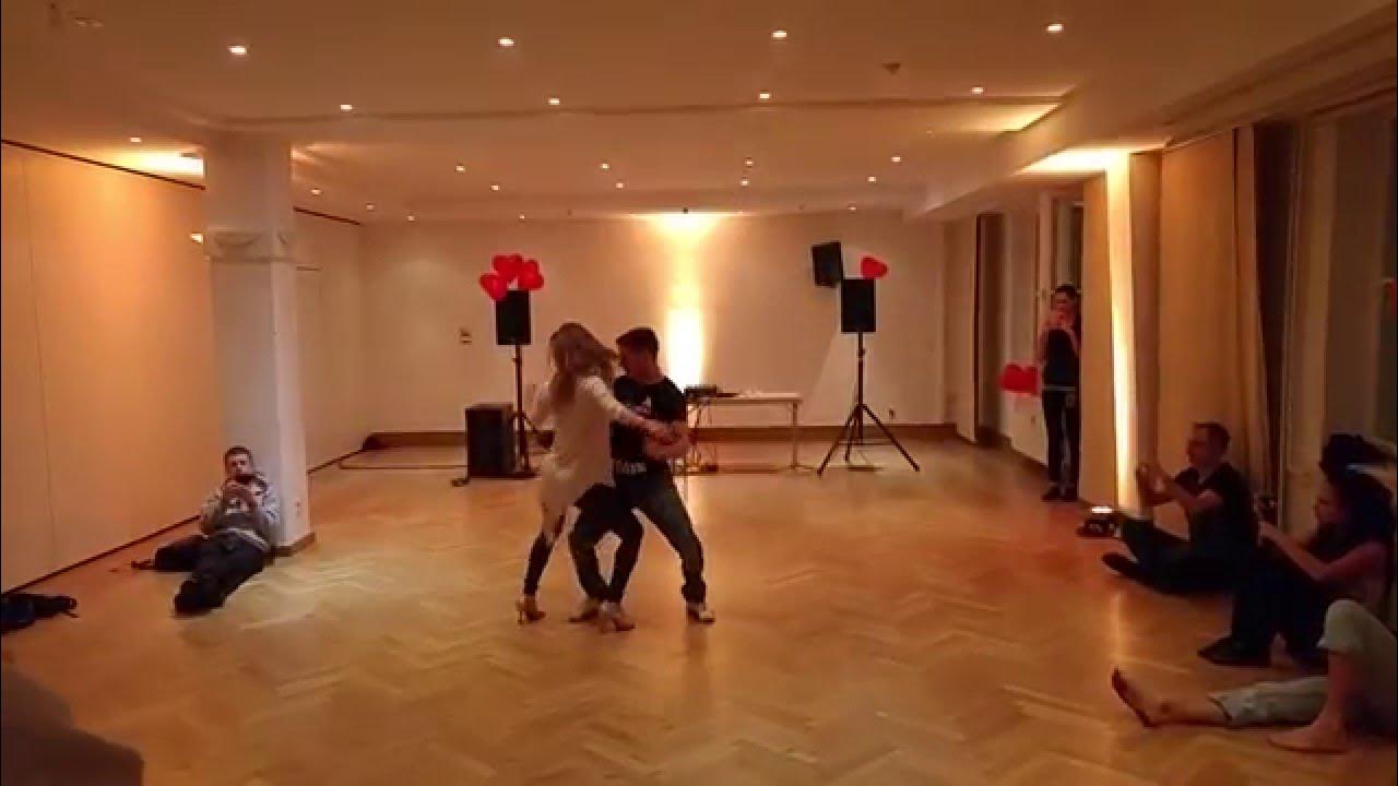 Brandon Zk & Julia Utig - Zouk Demo 2 at Valentines Festival - YouTube