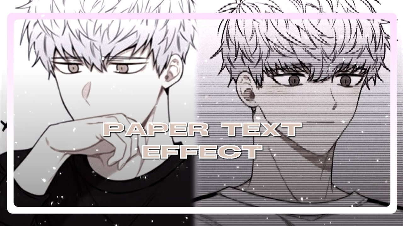 Paper text effect | alight motion tutorial | - YouTube