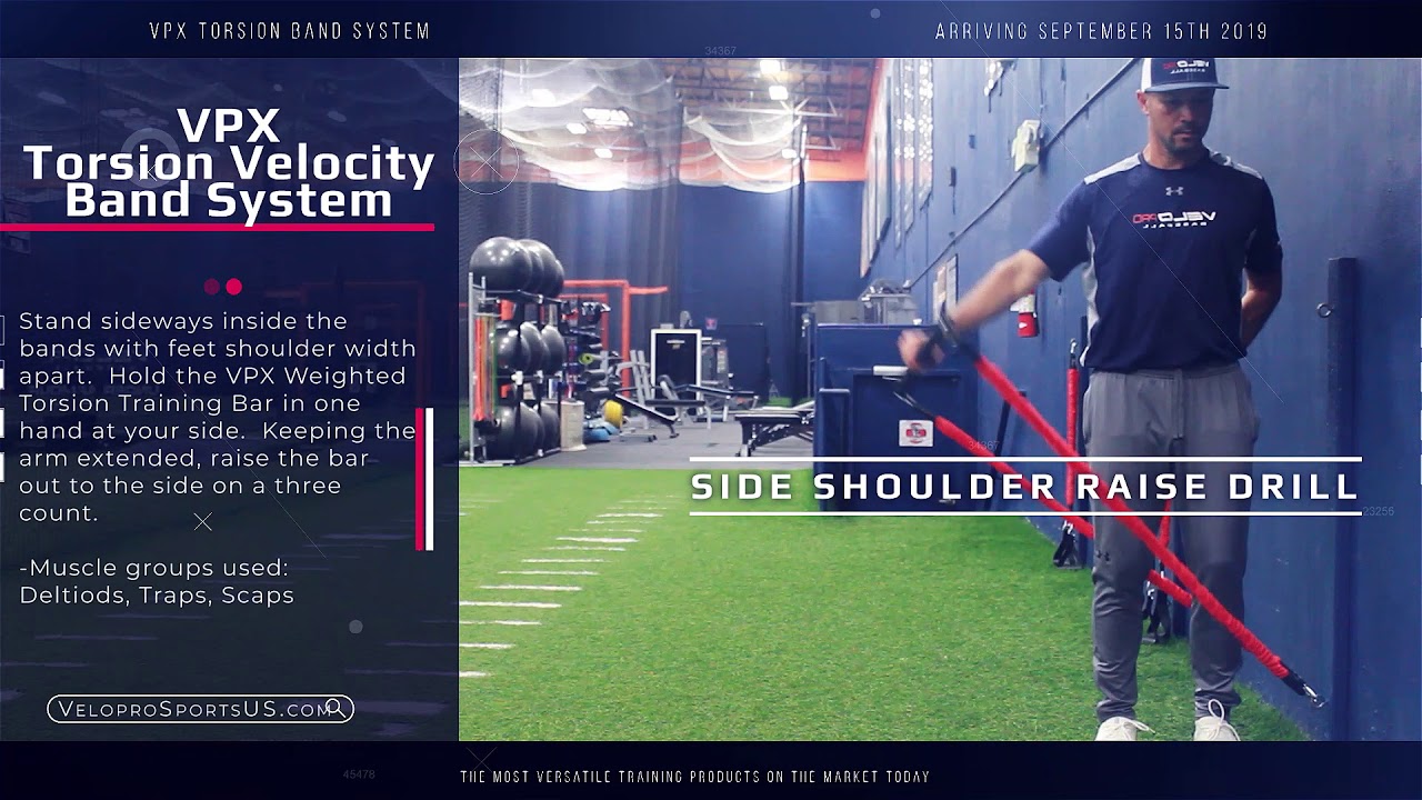 Side Shoulder Raise Drill - VPX Torsion Velocity Band System - YouTube