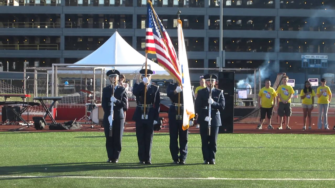UMass Lowell Honor Guard @ Relay For Life 2012 - YouTube