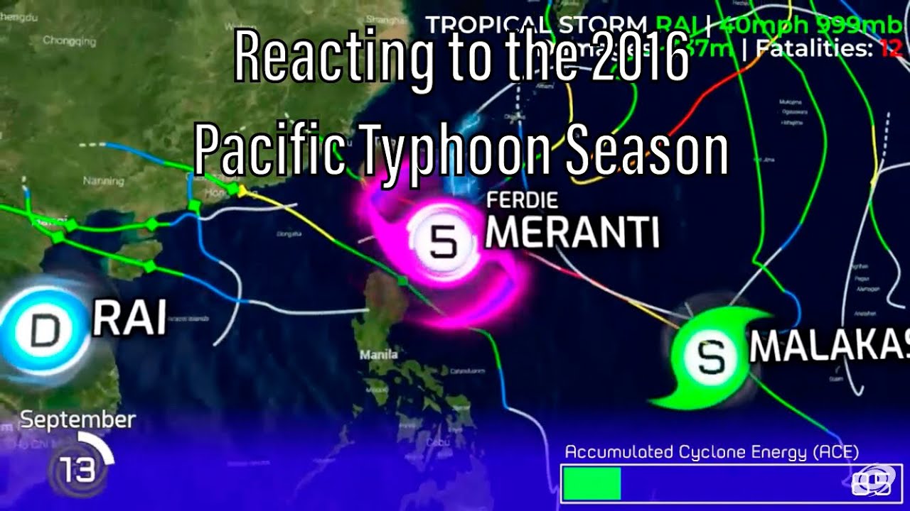 Reacting to the 2016 Pacific Typhoon Season Animation V2 By Force ...