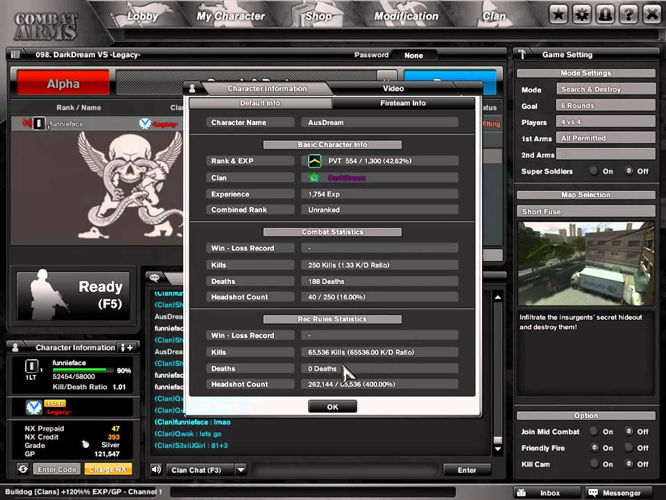 Highest kdr in combat arms - YouTube
