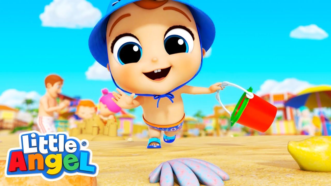 Sea Shells at the Beach - Full Episode | Little Angel | Kids TV Shows ...