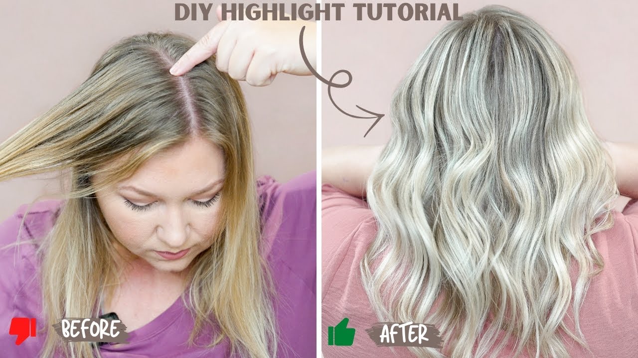How to Bleach your hair at home | Blonde Highlight Tutorial - YouTube